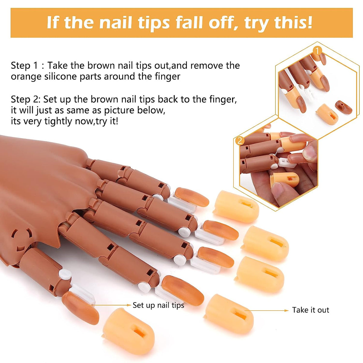 300 PCS Practice Hand for Acrylic Nails Training Kit – Ross Beauty Academy
